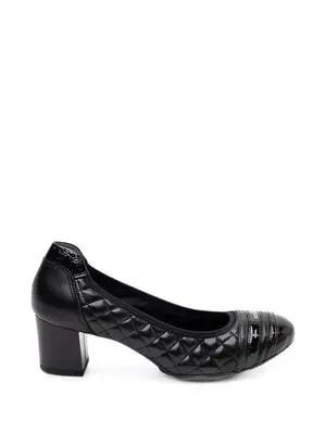 Hogan Quilted Leather Heeled Pumps