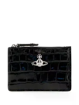 VIVIENNE WESTWOOD Crocodile-effect Orb Card Holder