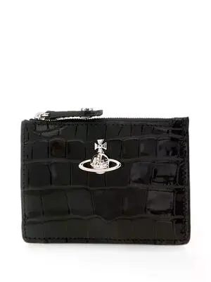 VIVIENNE WESTWOOD Crocodile-effect Orb Card Holder
