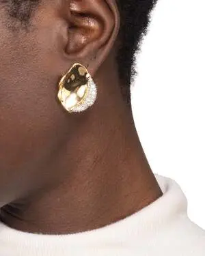 Alexis Bittar Solanales Crystal Petal Post Earrings