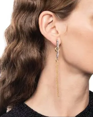 Alexis Bittar Solanales Crystal Linked Spear Tassel Earrings