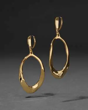 Alexis Bittar Molten Oval Link Leverback Earrings