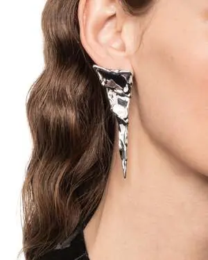 Alexis Bittar Molten Cascade Post Earrings - Silver