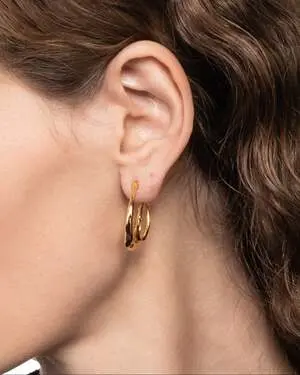 Alexis Bittar Molten Spiral Hoop Earrings
