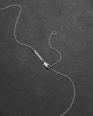 Alexis Bittar Molten Shield Pendant Necklace - Silver