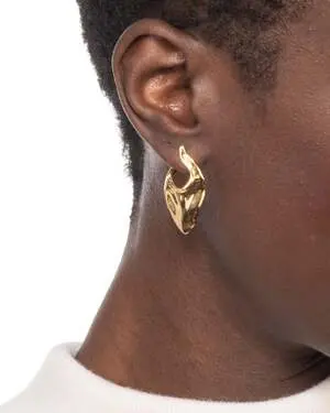 Alexis Bittar Molten Shield Post Earrings - Gold