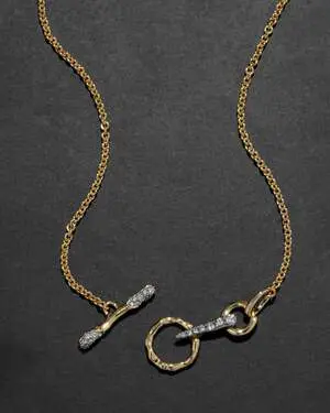 Alexis Bittar Solanales Crystal Pavé Small Toggle Necklace