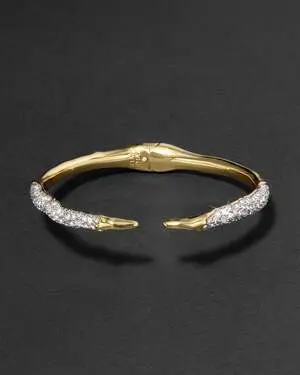Alexis Bittar Solanales Crystal Claw Hinge Bracelet