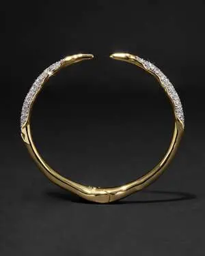 Alexis Bittar Solanales Crystal Claw Hinge Bracelet