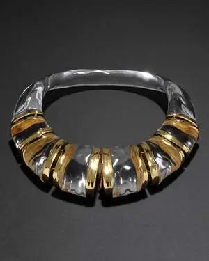 Alexis Bittar Liquid Lucite Segmented Bib Necklace