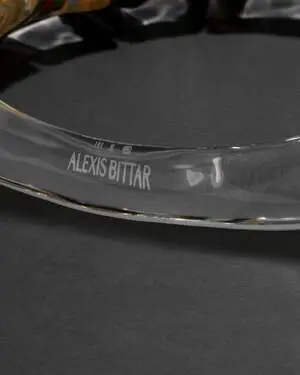 Alexis Bittar Liquid Lucite Segmented Bib Necklace
