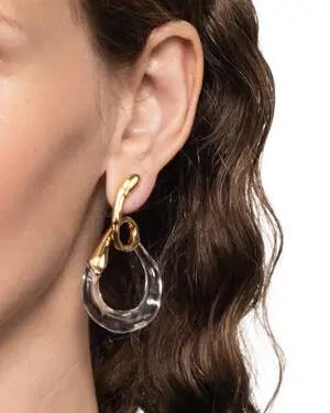 Alexis Bittar Liquid Lucite Twisted Post Earrings