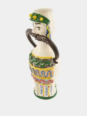 LES-OTTOMANS Hand-painted Sicilian Head Vase