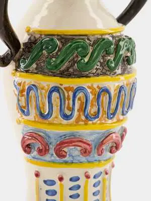 LES-OTTOMANS Hand-painted Sicilian Head Vase