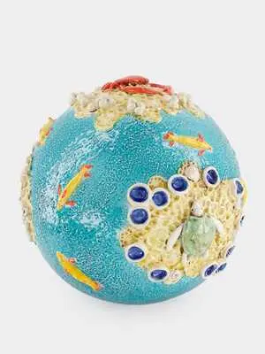 CERAMICA ND DOLFI Sea Ceramic Decorative Sphere