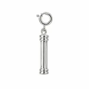 LARISA BEAUMONT 14k Solid Column Pendant Charm - White