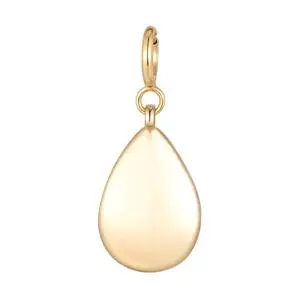 LARISA BEAUMONT 14k Solid Teardrop Pendant Charm - Gold