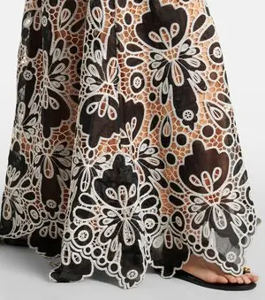 Johanna Ortiz Lace Guipure Maxi Dress