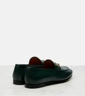 Gucci Horsebit Leather Loafers - Green
