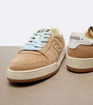 Fendi Match Suede Sneakers
