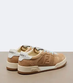 Fendi Match Suede Sneakers