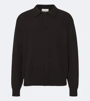 LISA YANG Rufus Cashmere Polo Sweater - Brown