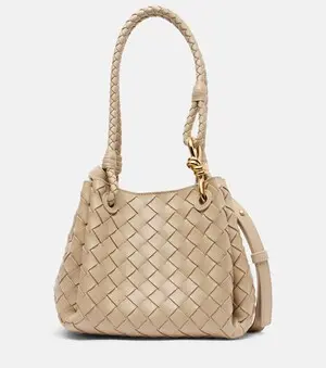 Bottega Veneta Parachute Small Intrecciato Leather Tote Bag - Beige