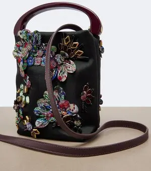 Dries Van Noten Small Embellished Top-handle Bag