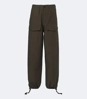 JW Anderson Cotton-blend Wide-leg Pants - Green