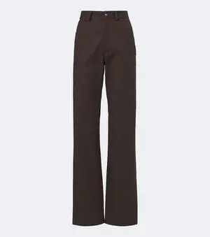Altuzarra Mills Cotton Straight Leg Pants - Brown