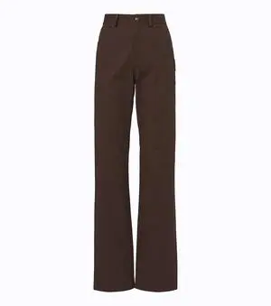 Altuzarra Mills Cotton Straight Leg Pants - Brown