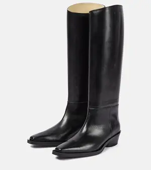 Proenza Schouler Bronco Leather Knee-high Boots