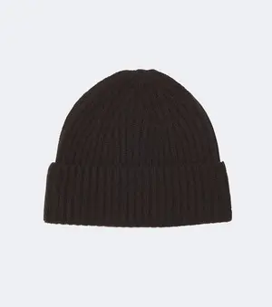 LISA YANG Ribbed-knit Cashmere Beanie - Brown