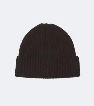 LISA YANG Ribbed-knit Cashmere Beanie - Brown