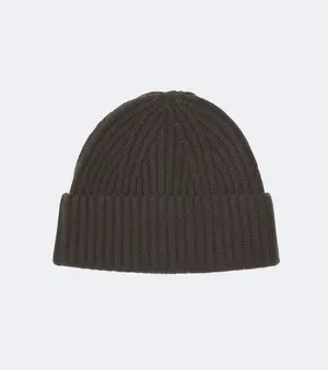LISA YANG Ribbed-knit Cashmere Beanie - Brown