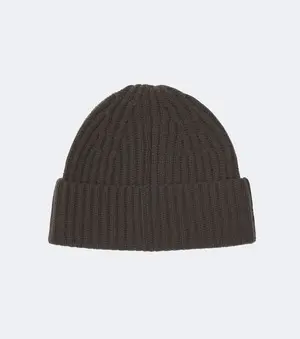LISA YANG Ribbed-knit Cashmere Beanie - Brown