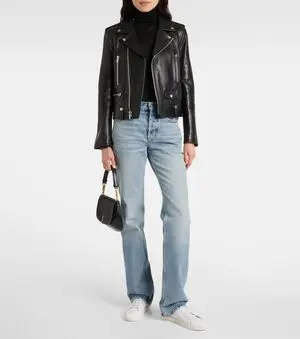 Saint Laurent Gym Leather Sneakers