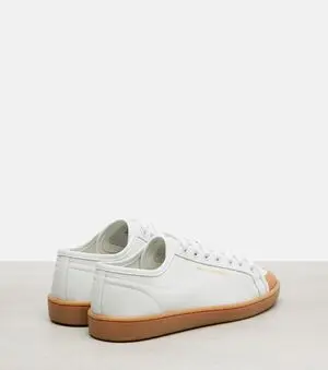 Saint Laurent Calf Leather Lace-up Sneakers