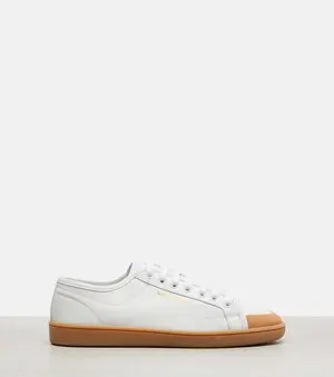 Saint Laurent Calf Leather Lace-up Sneakers