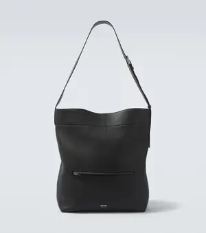 TOM FORD Leather Tote Bag - Black