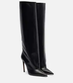 Dolce & Gabbana Leather Knee-high Boots - Black