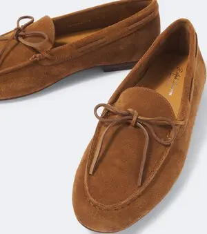 Ralph Lauren Purple Label Suede Boat Shoes