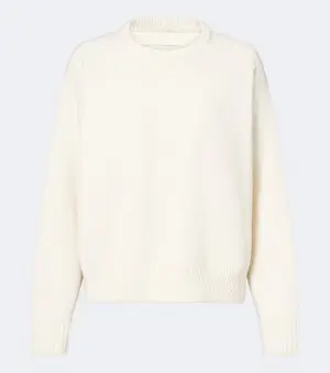 Loulou De Saison Breha Wool And Cashmere Sweater - White