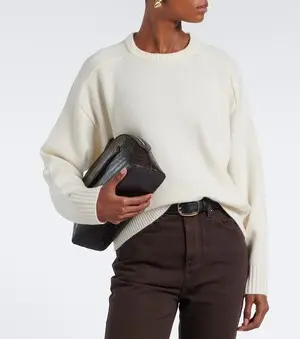 Loulou De Saison Breha Wool And Cashmere Sweater - White