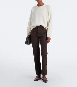 Loulou De Saison Breha Wool And Cashmere Sweater - White