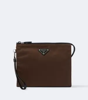Prada Re-nylon Leather-trimmed Pouch