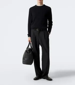 LISA YANG Cashmere Crewneck Sweater - Black