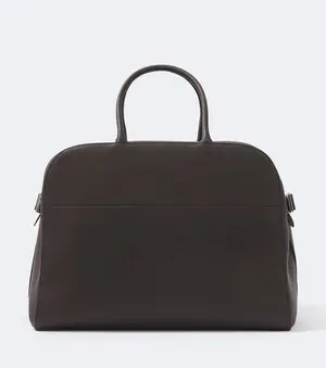 THE ROW Marco Leather Duffel Bag - Brown