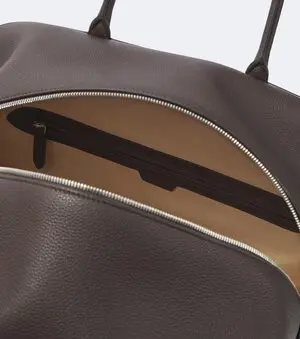 THE ROW Marco Leather Duffel Bag - Brown
