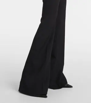 Alexander McQueen High-rise Wool Flared Pants